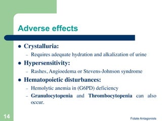 Folate antagonists- Sulfonamides and Trimethoprim | PDF