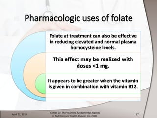 Folate deficiency and toxicity | PPSX