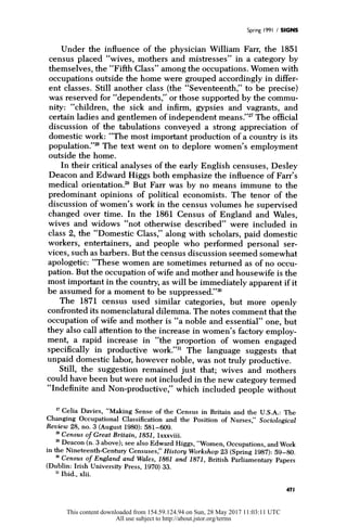 Nancy Folbre unproductive-housewife (1991) | PDF