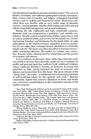Nancy Folbre unproductive-housewife (1991) | PDF