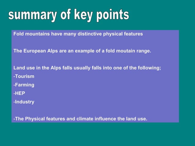 Fold Mountains Revision | PPT