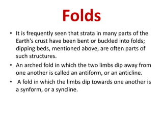 Structural Geology Folds | PPTX
