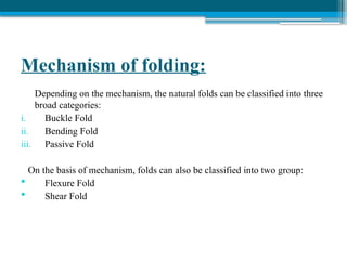 fold mechanism of hydro arbons in oil and gas industry | PPTX