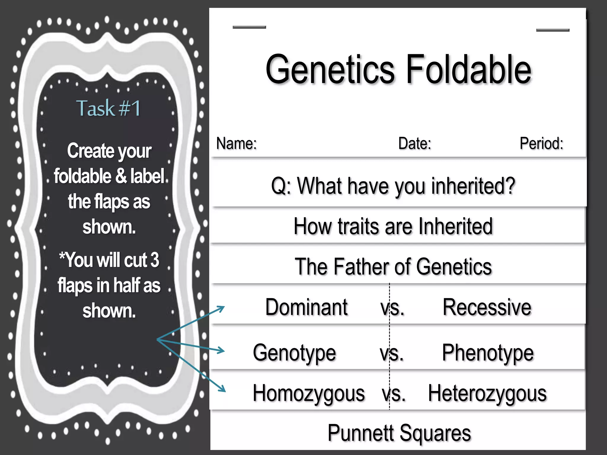 Genetics Foldable | PPT