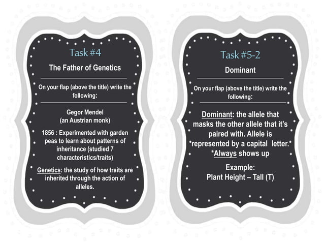 Genetics Foldable | PPT