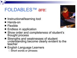 Foldables™ Intro Ms Hs | PPT