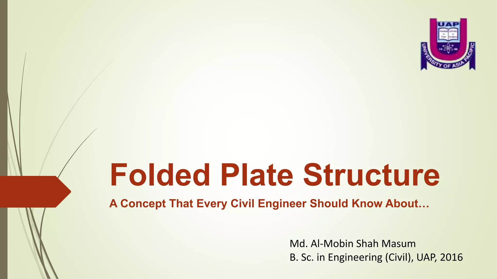 Folded plate structure | PPTX
