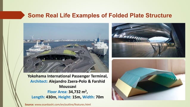 Folded plate structure