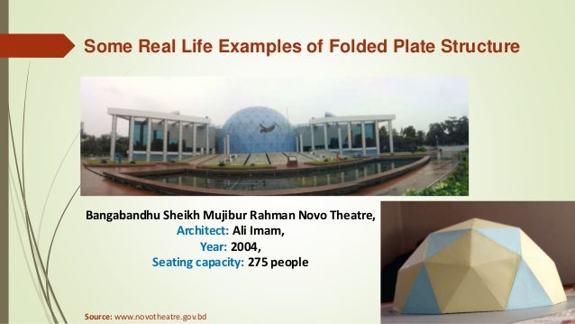 Folded plate structure