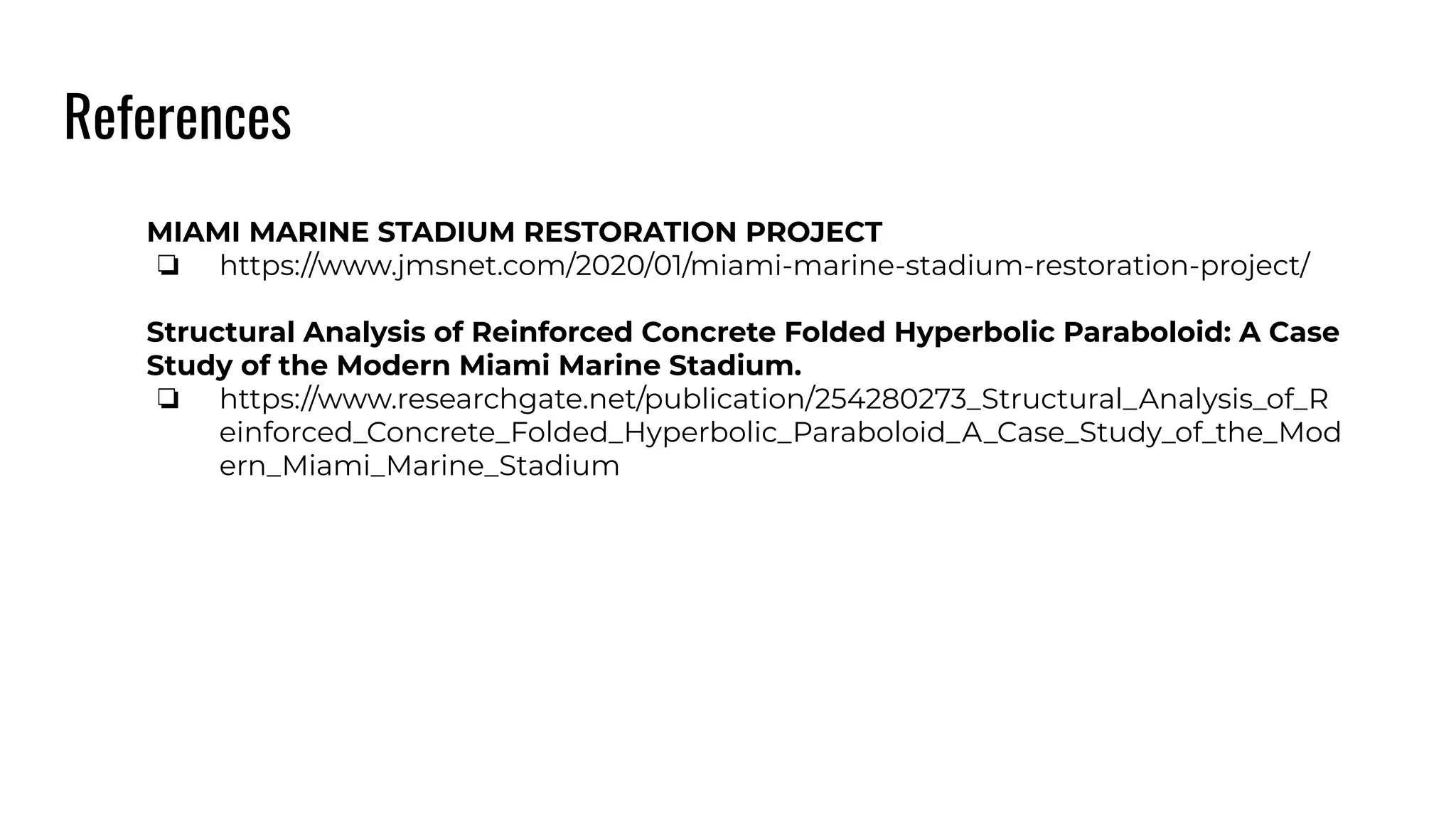 Folded plate structures : Miami Marine Stadium | PDF