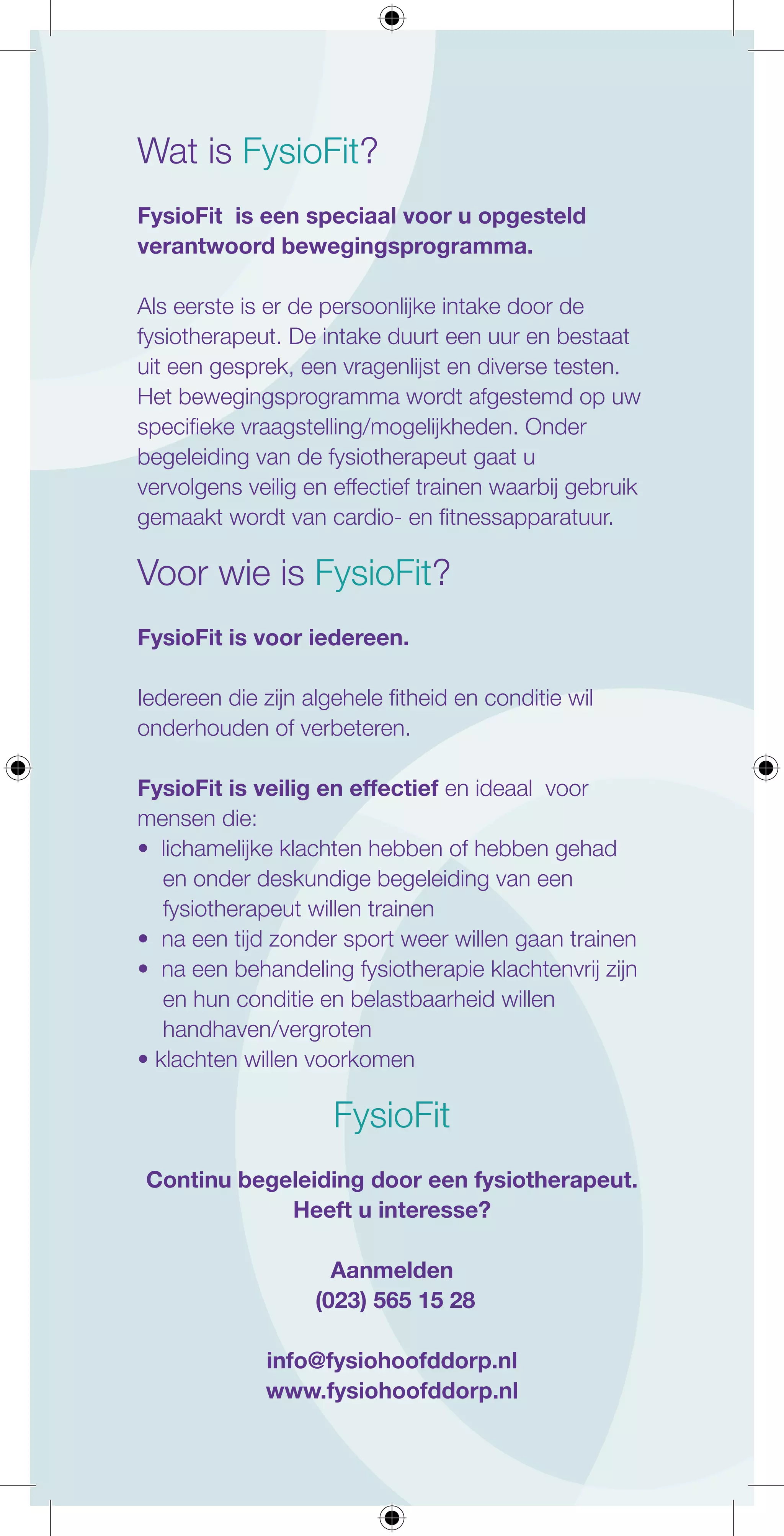 Folder fysio fit (druk) | PDF