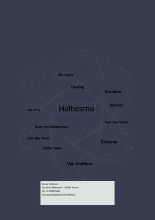 Folder Halbesma boek | PDF