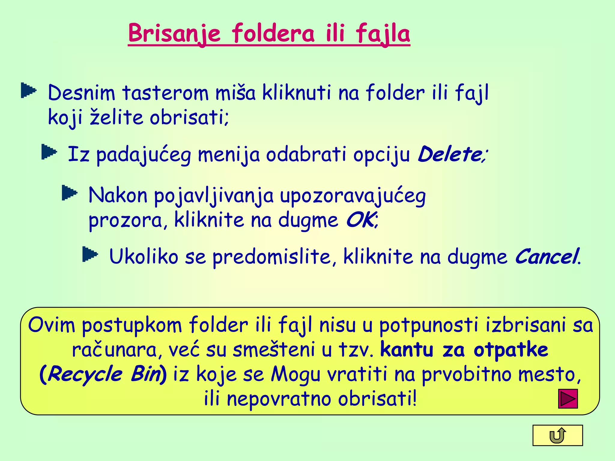 Folderi i fajlovi | PPTX