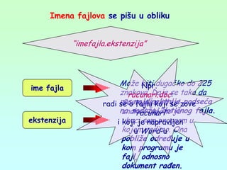 Folderi i fajlovi | PPTX