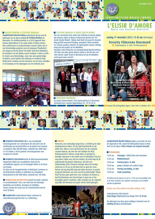 Folder opera vip 2013 | PDF