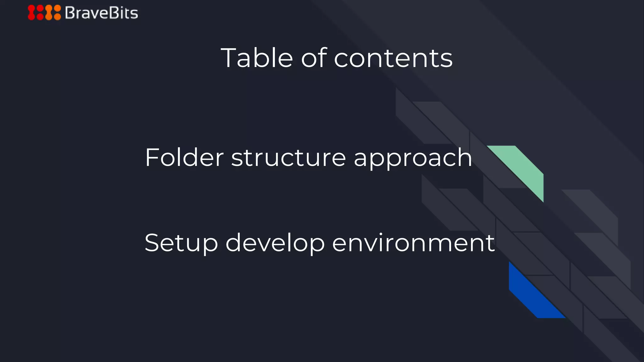 Folder structure & setup dev environment | PPT