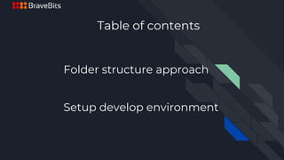Folder structure & setup dev environment | PPT