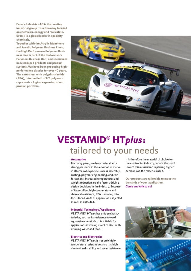 Folder Vestamid HT Plus | PDF | Chemistry | Science