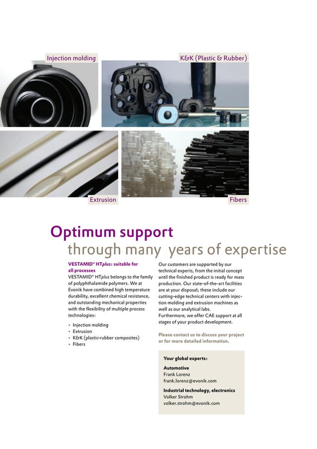 Folder Vestamid HT Plus | PDF | Chemistry | Science