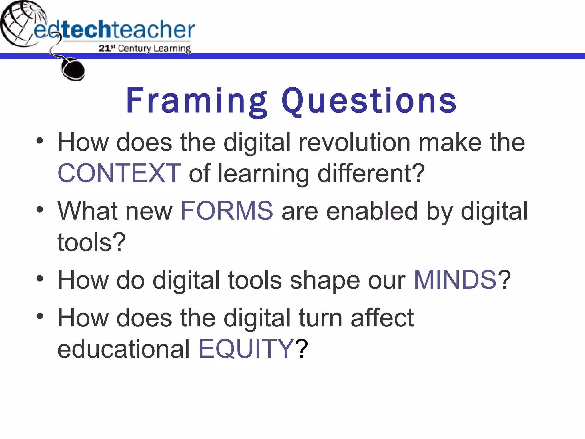 An Introduction to Digital Learning: What's New? | PPT