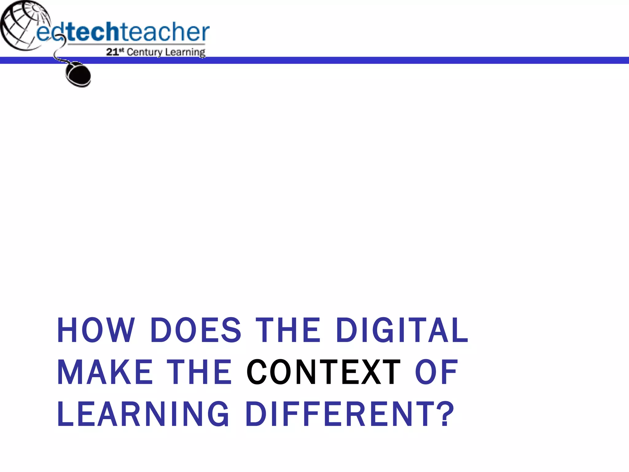 An Introduction to Digital Learning: What's New? | PPT
