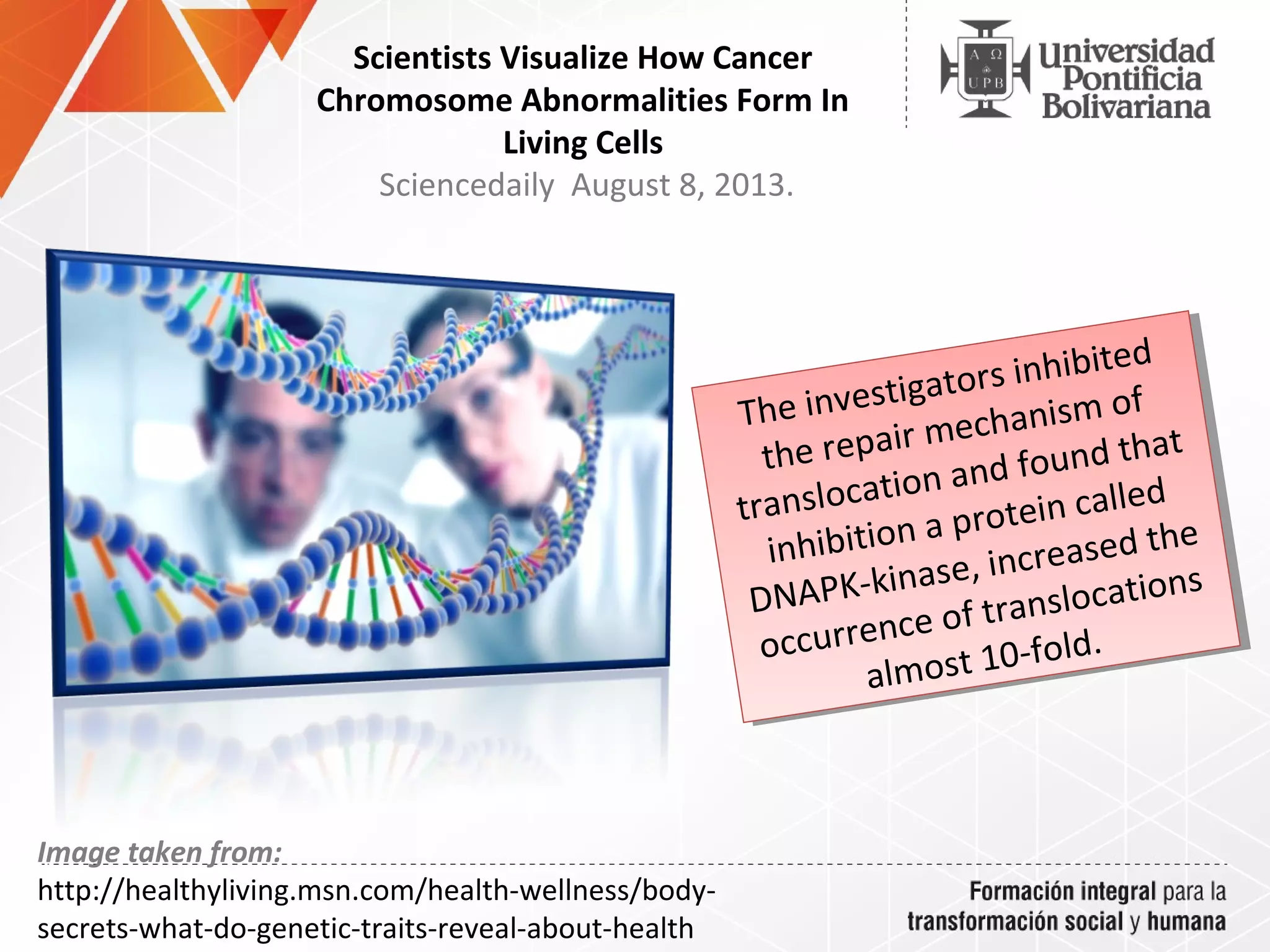 “Cell Memory Mechanism Discovered” And “Scientists Visualize How Cancer ...