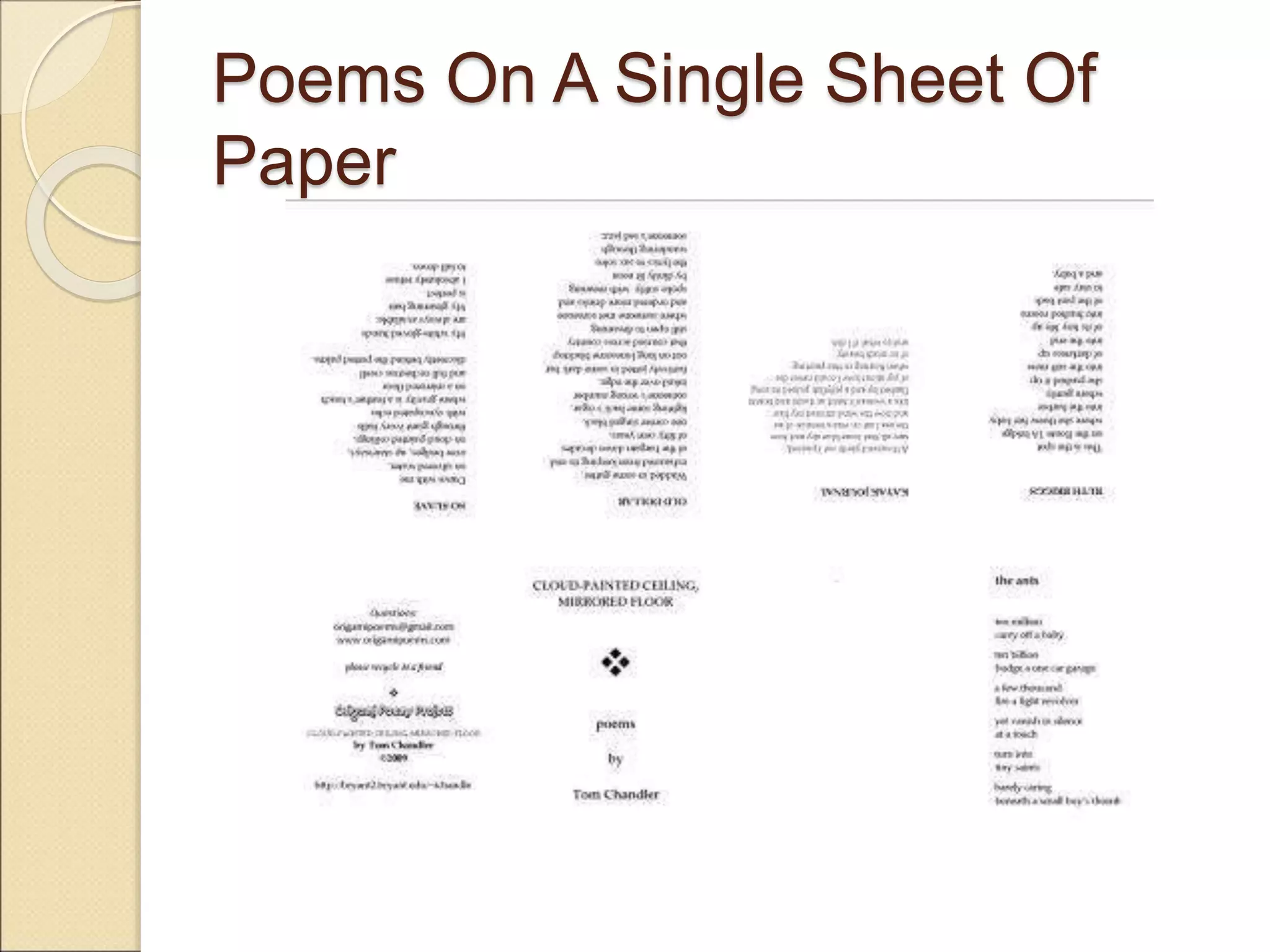 Folding An Origami Poems Book 2 | PPT