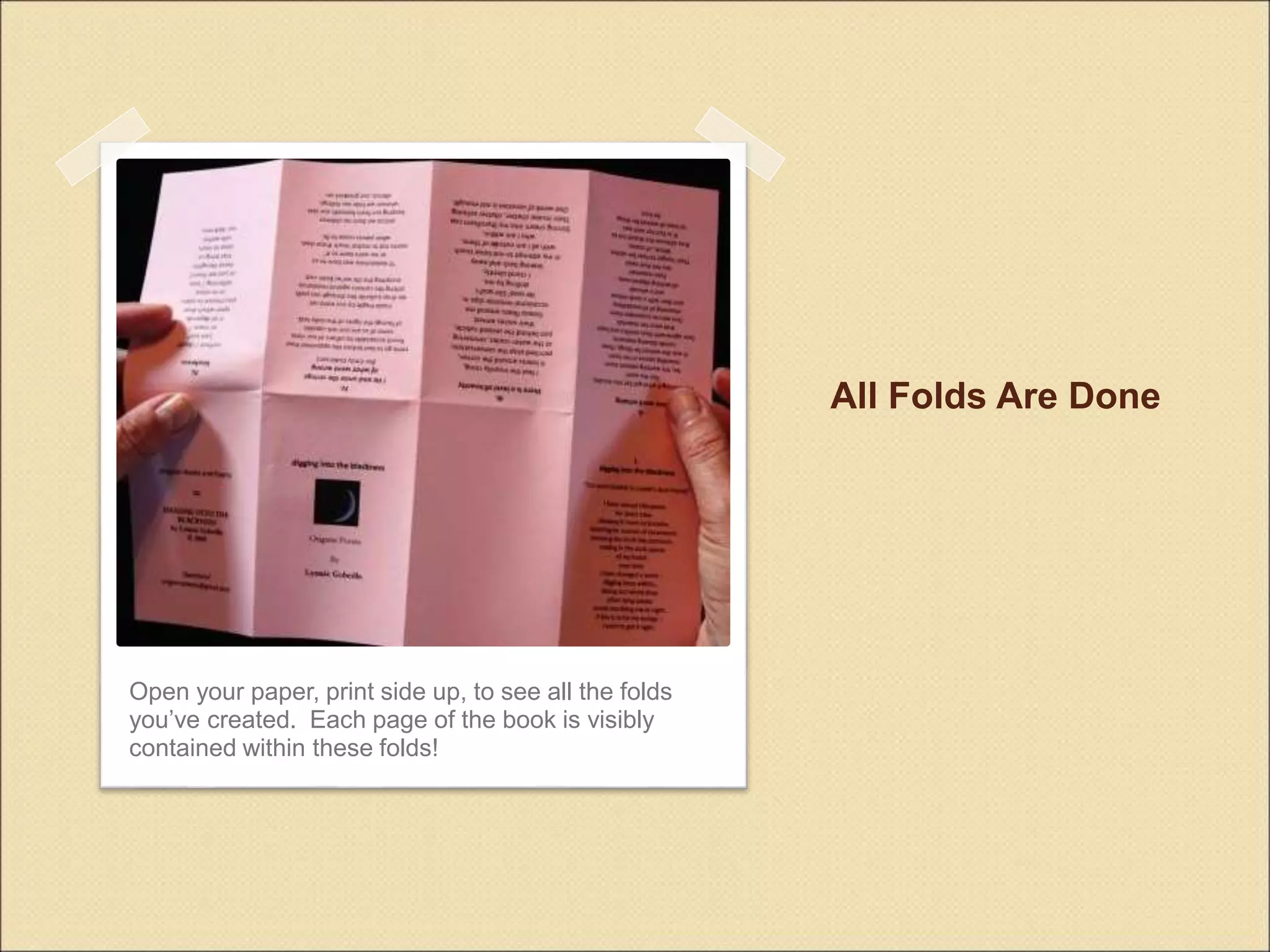 Folding An Origami Poems Book 2 | PPT