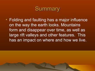 Folding and faulting | PPT
