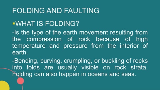Folding And Faulting Pptx