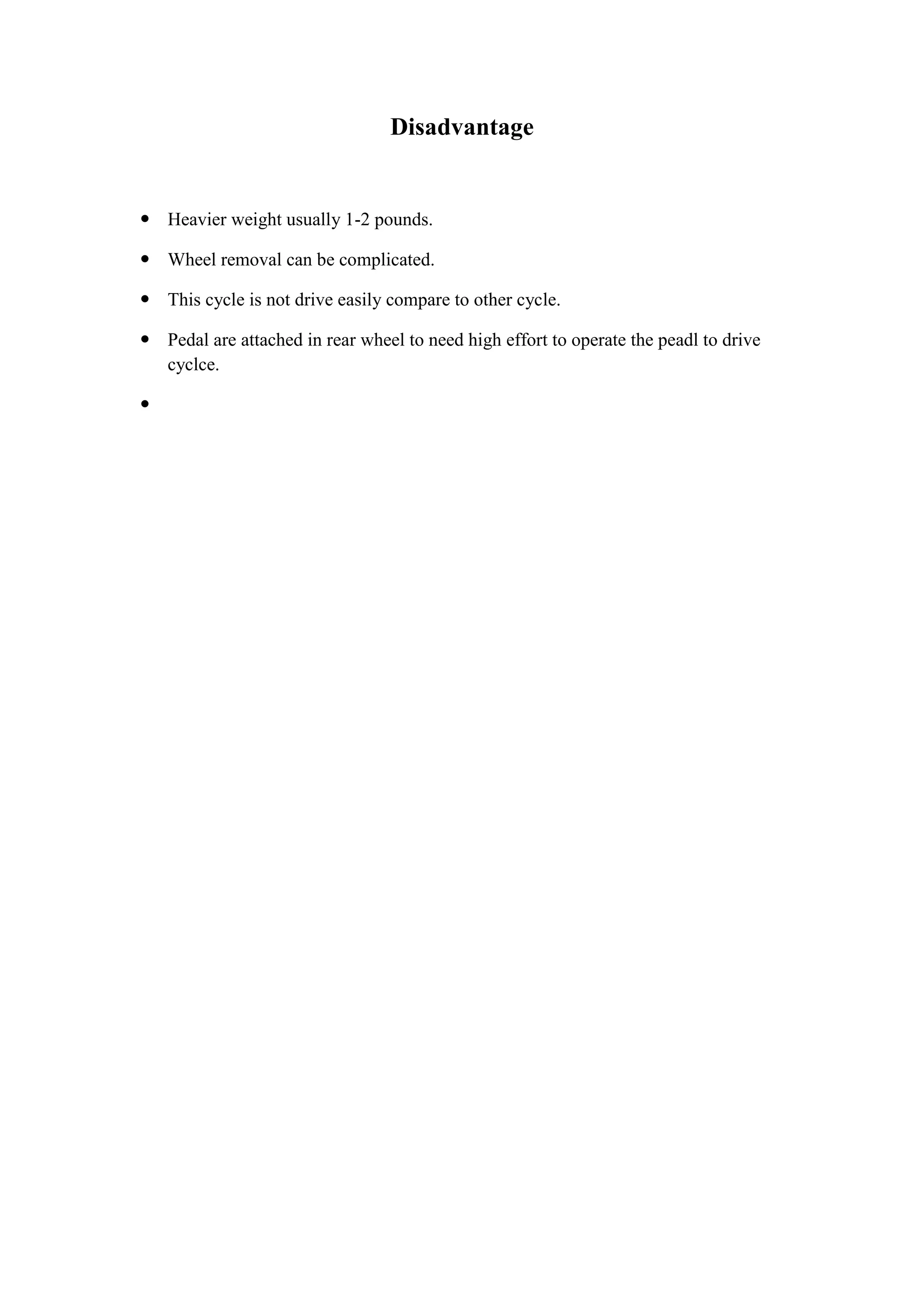 Folding cycle with chainless transmission | PDF