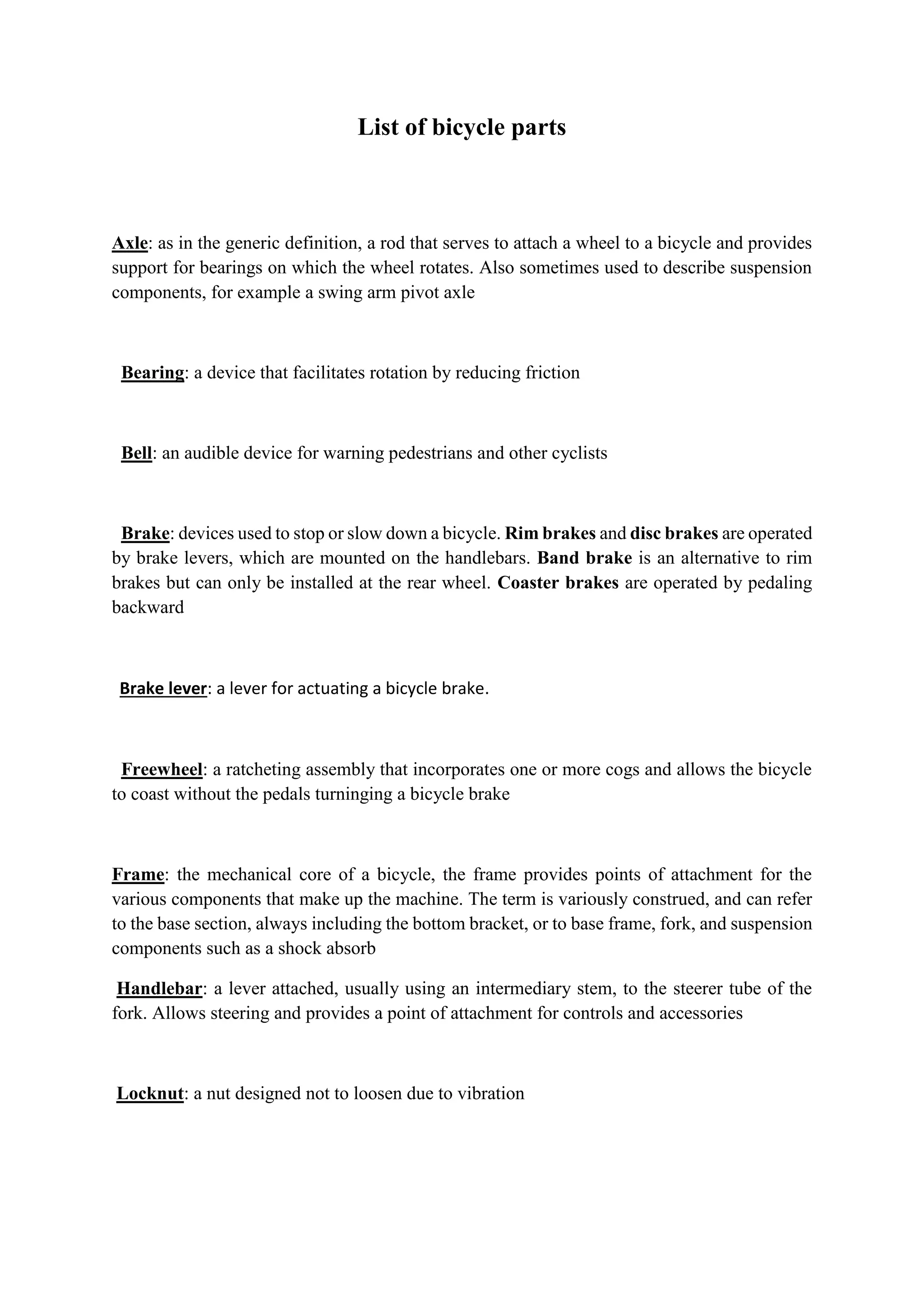 Folding cycle with chainless transmission | PDF
