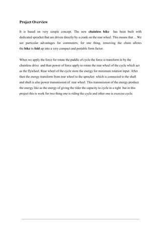 Folding cycle with chainless transmission | PDF