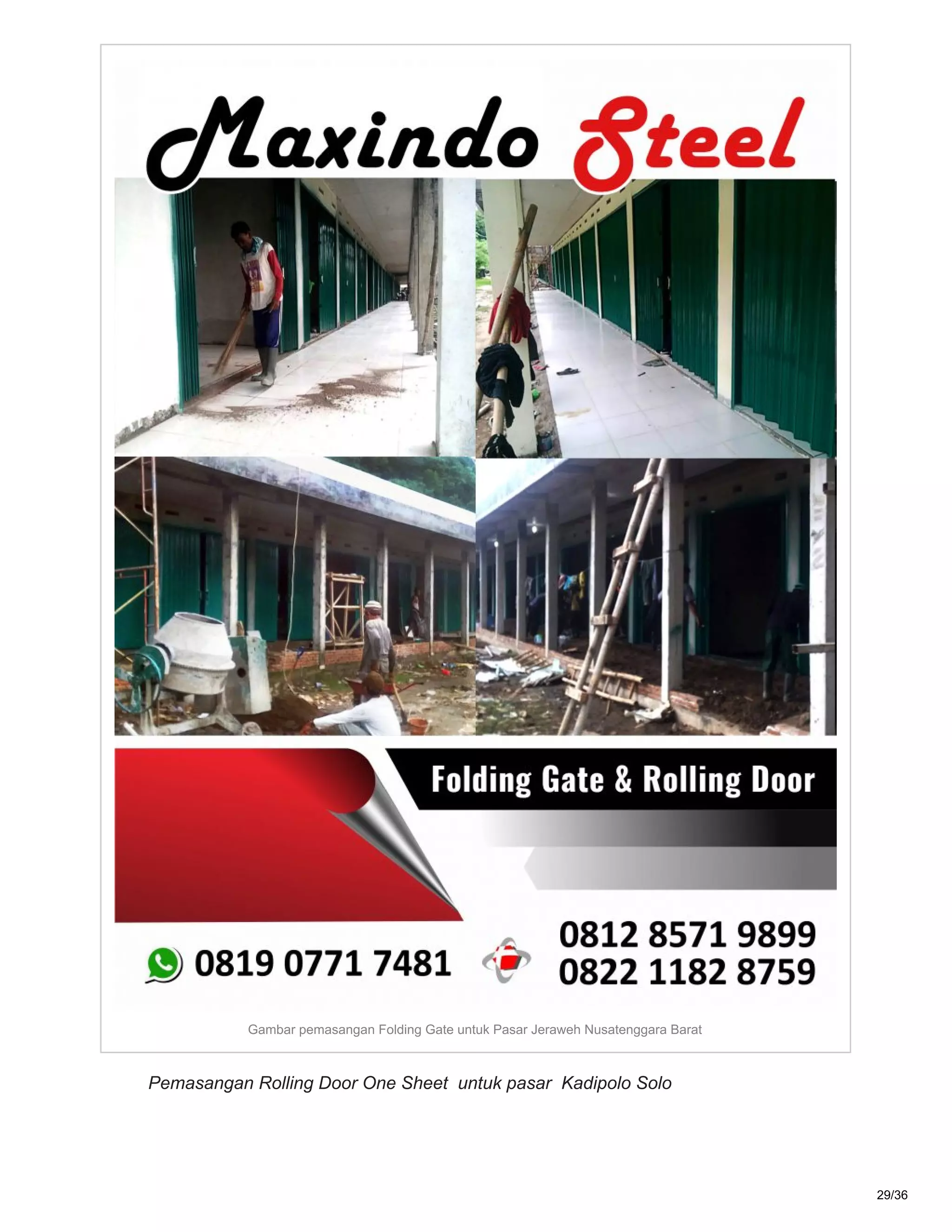 folding gate maxindo steel | PDF