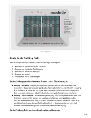 folding gate maxindo steel | PDF