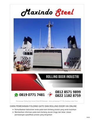 folding gate maxindo steel | PDF
