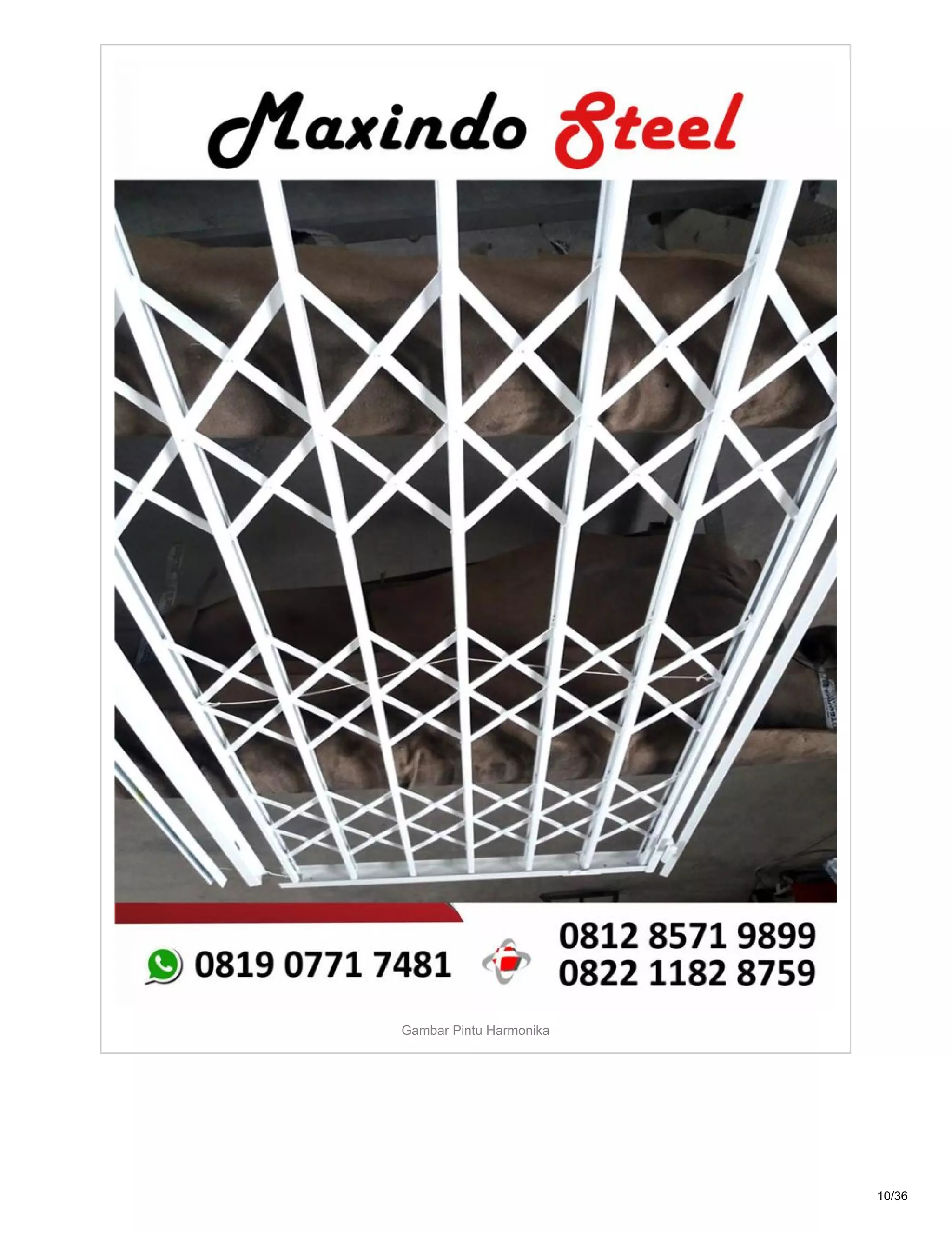 Folding gate maxindo steel | PDF