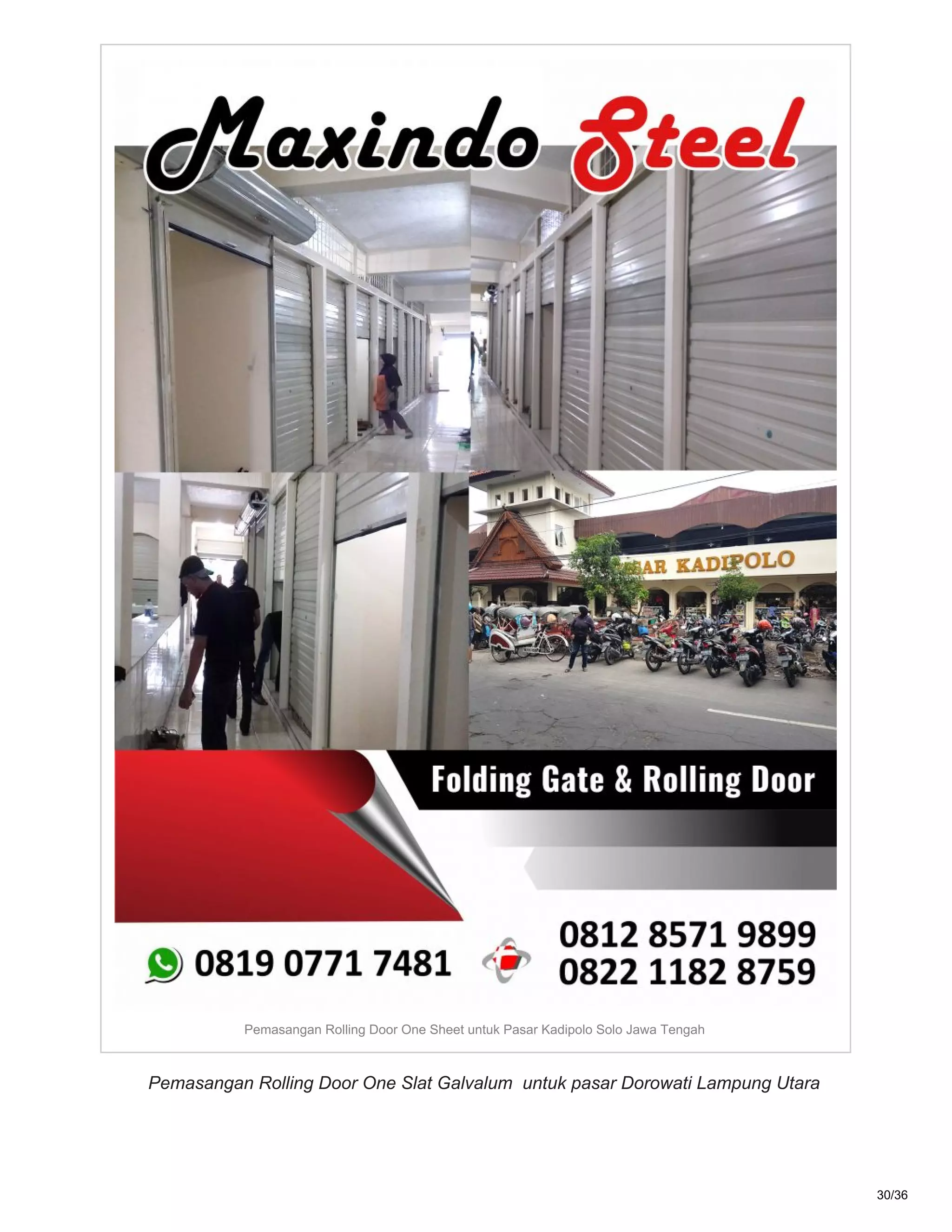 Folding gate maxindo steel | PDF