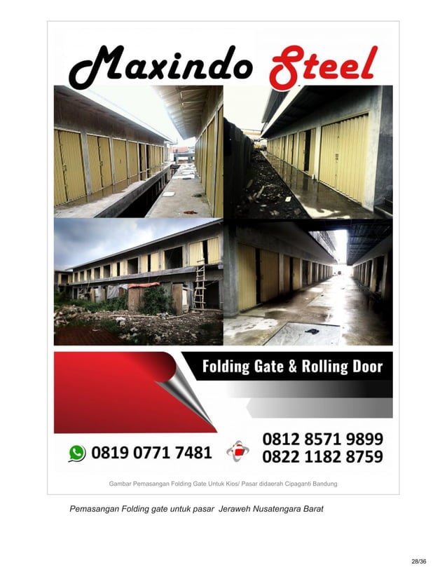 Folding gate maxindo steel | PDF
