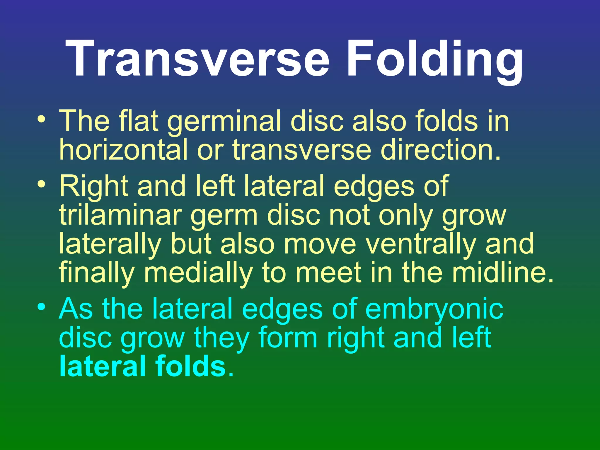 Folding of embryo | PPT