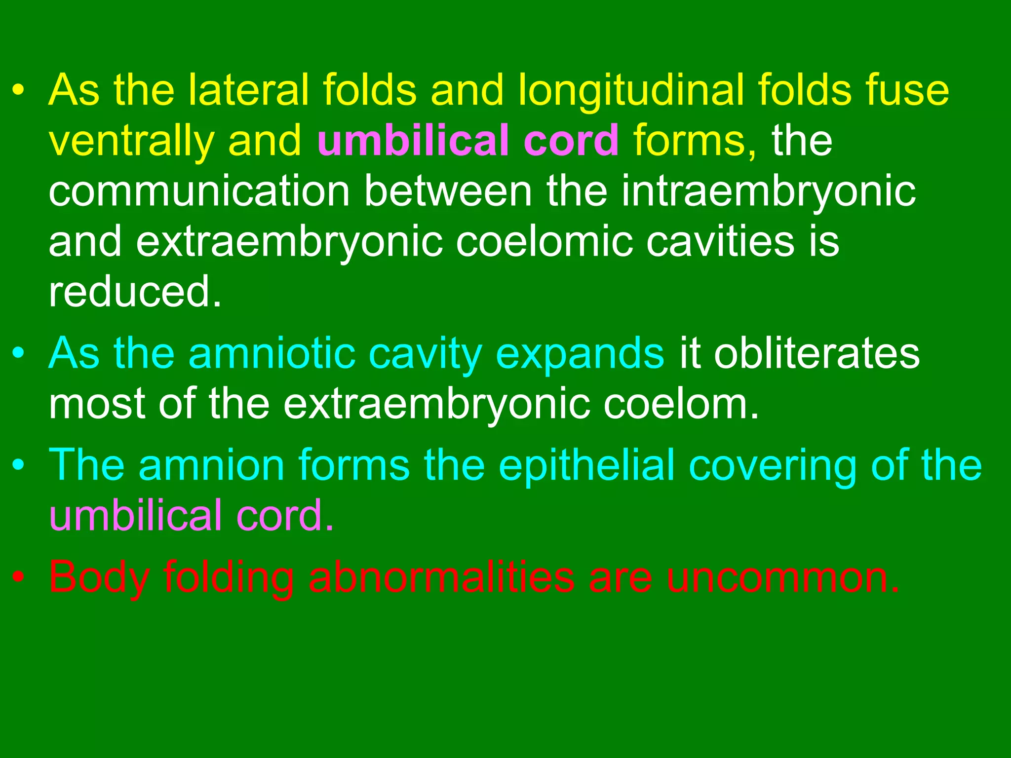 Folding of embryo | PPT