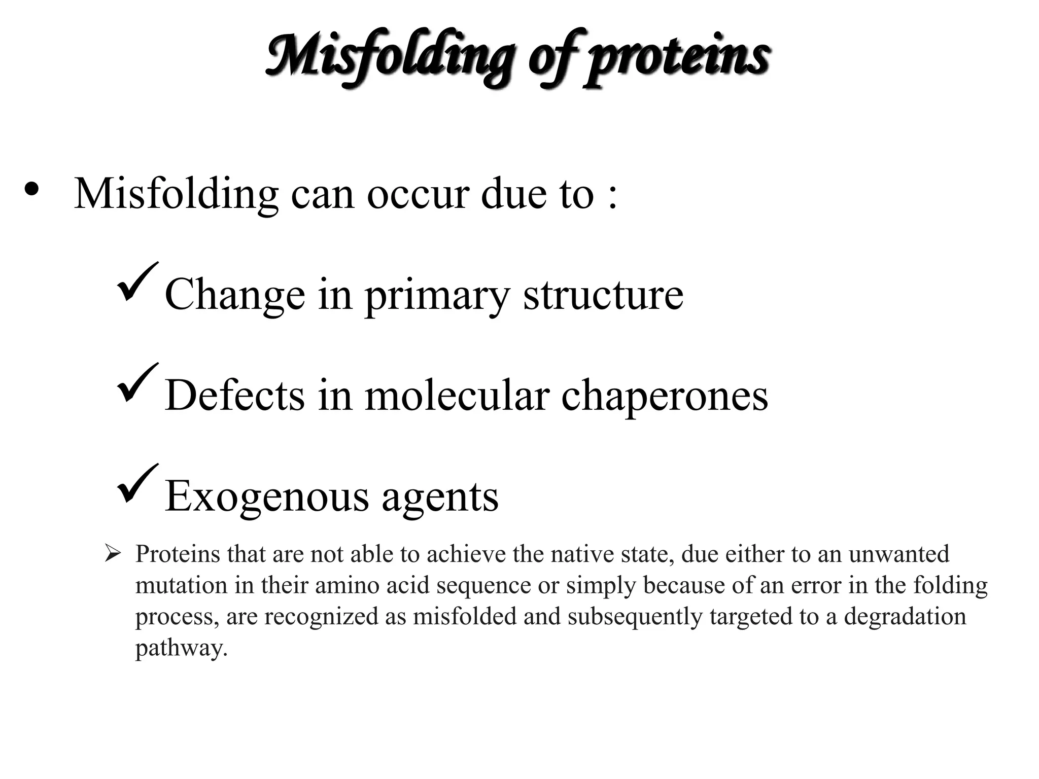Folding of Protein and Chaperons and various protein.pptx