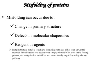 Folding of Protein and Chaperons and various protein.pptx