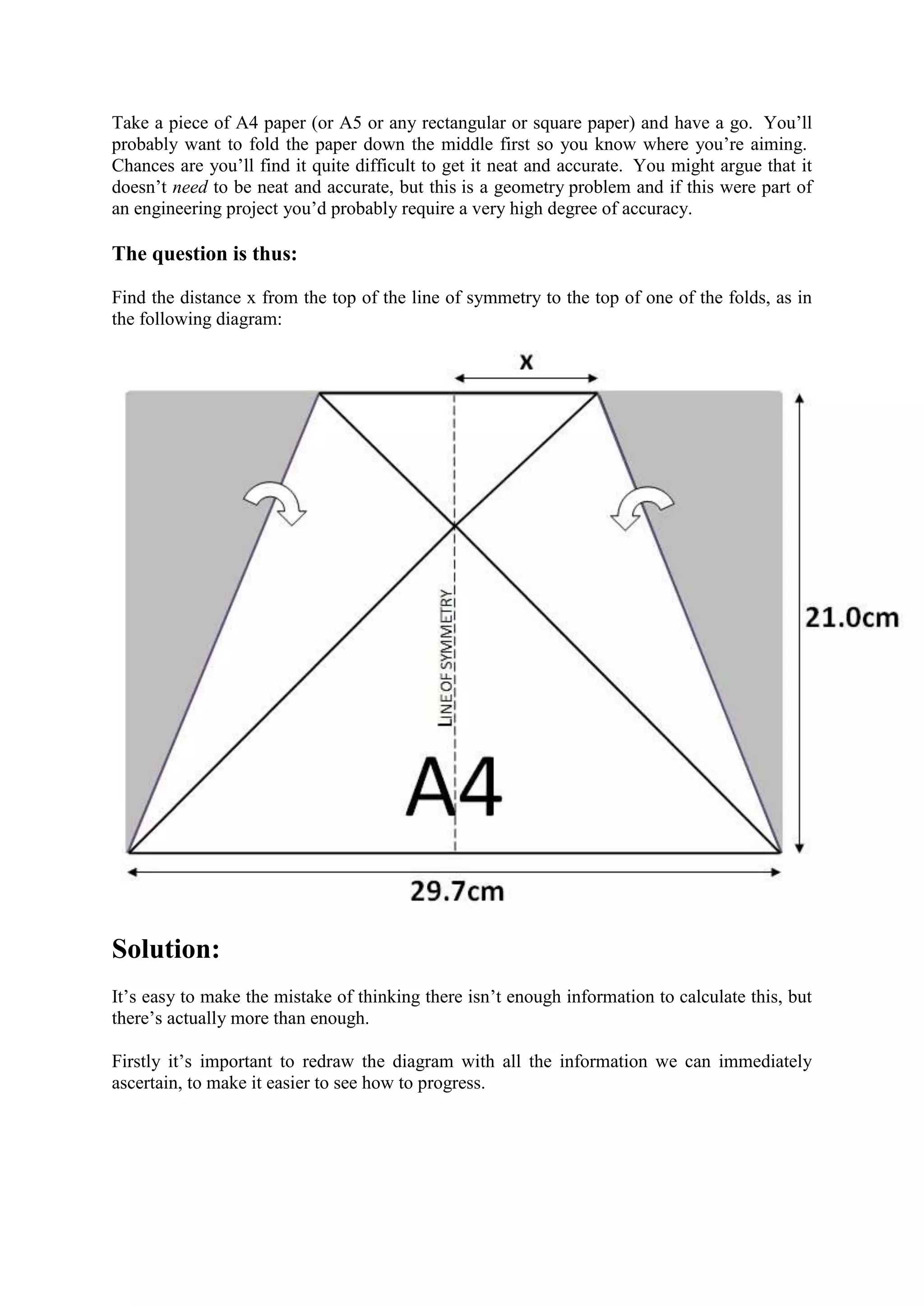 Folding trapezium simple shapes | PDF
