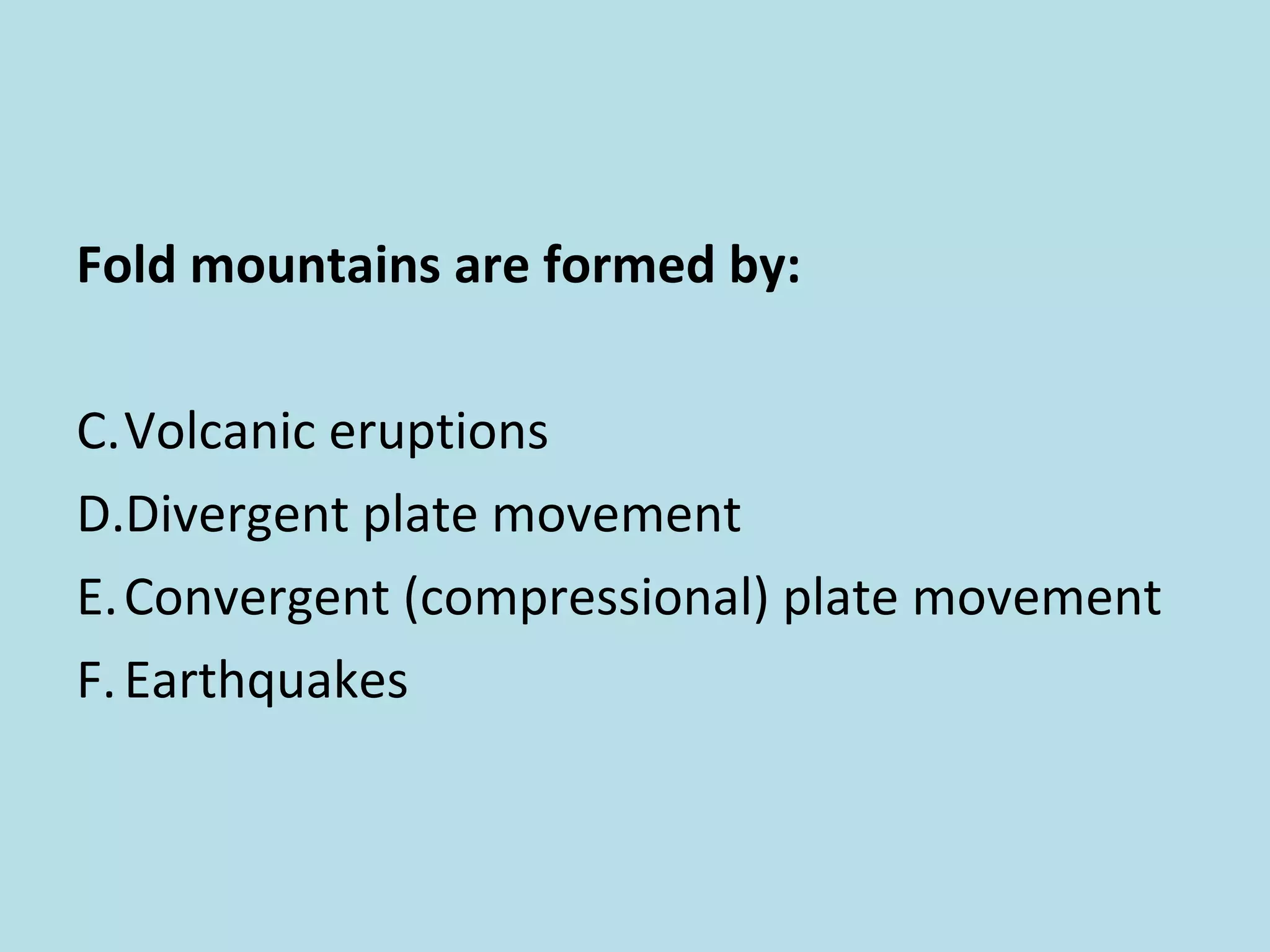 Fold mountains | PPT