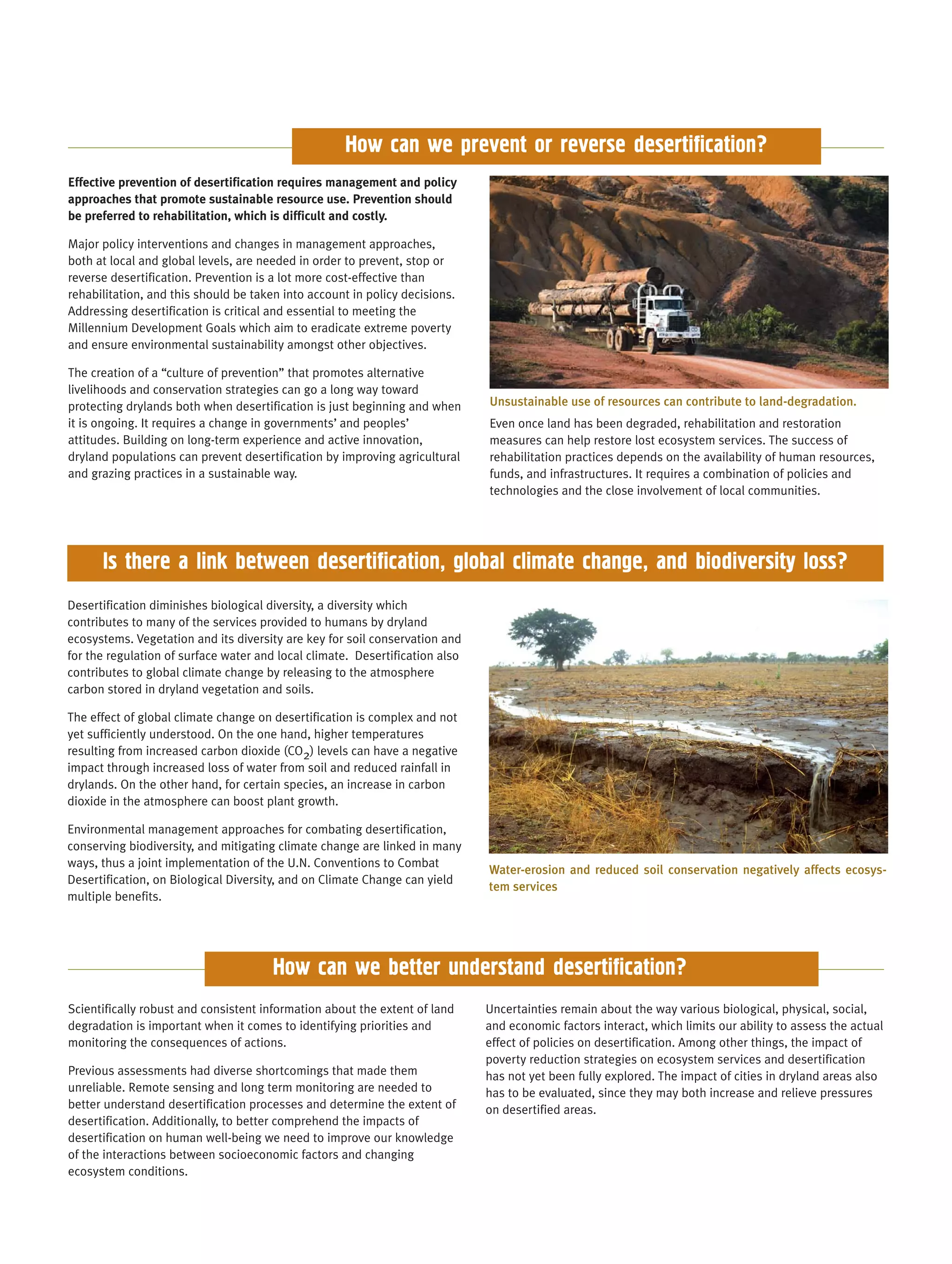 Scientific Facts on Desertification | PDF