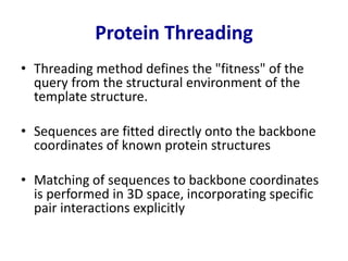 Protein fold recognition and ab_initio modeling | PPTX