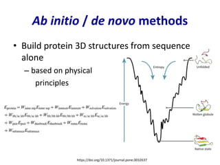 Protein fold recognition and ab_initio modeling | PPTX