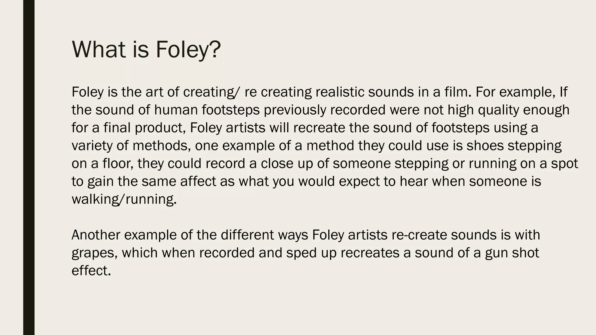 Foley | PPT