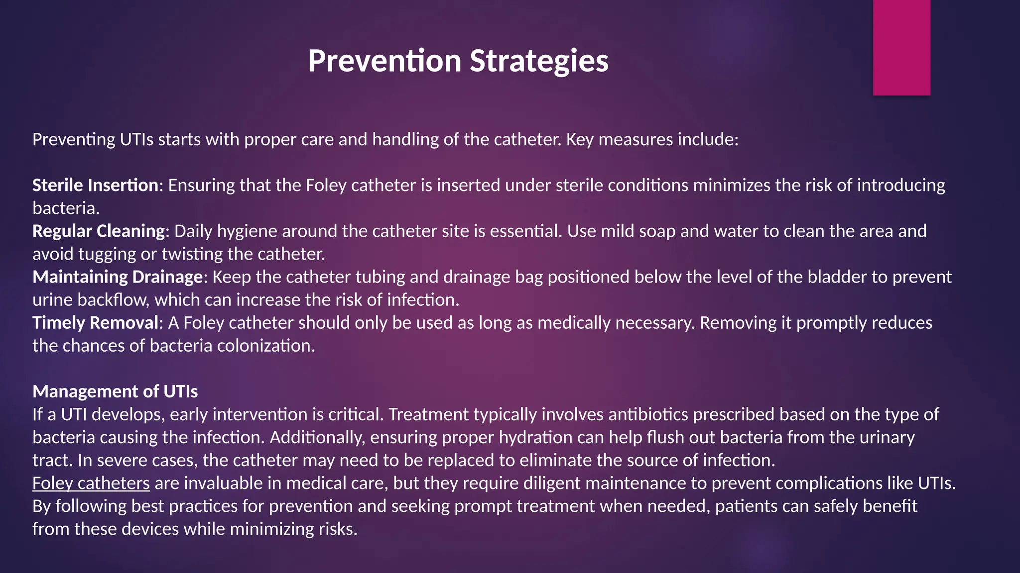 Foley Catheters and Urinary Tract Infections Prevention and Management.pptx